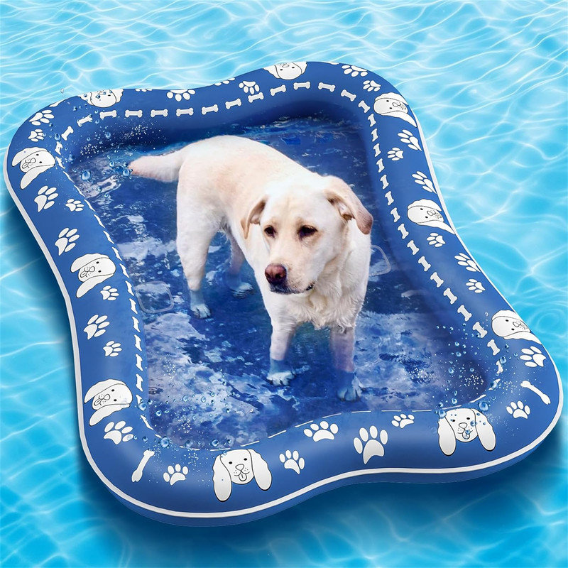 Priyet Pet Pool Raft and Float for Medium and Large Dogs Up to 88lb ...