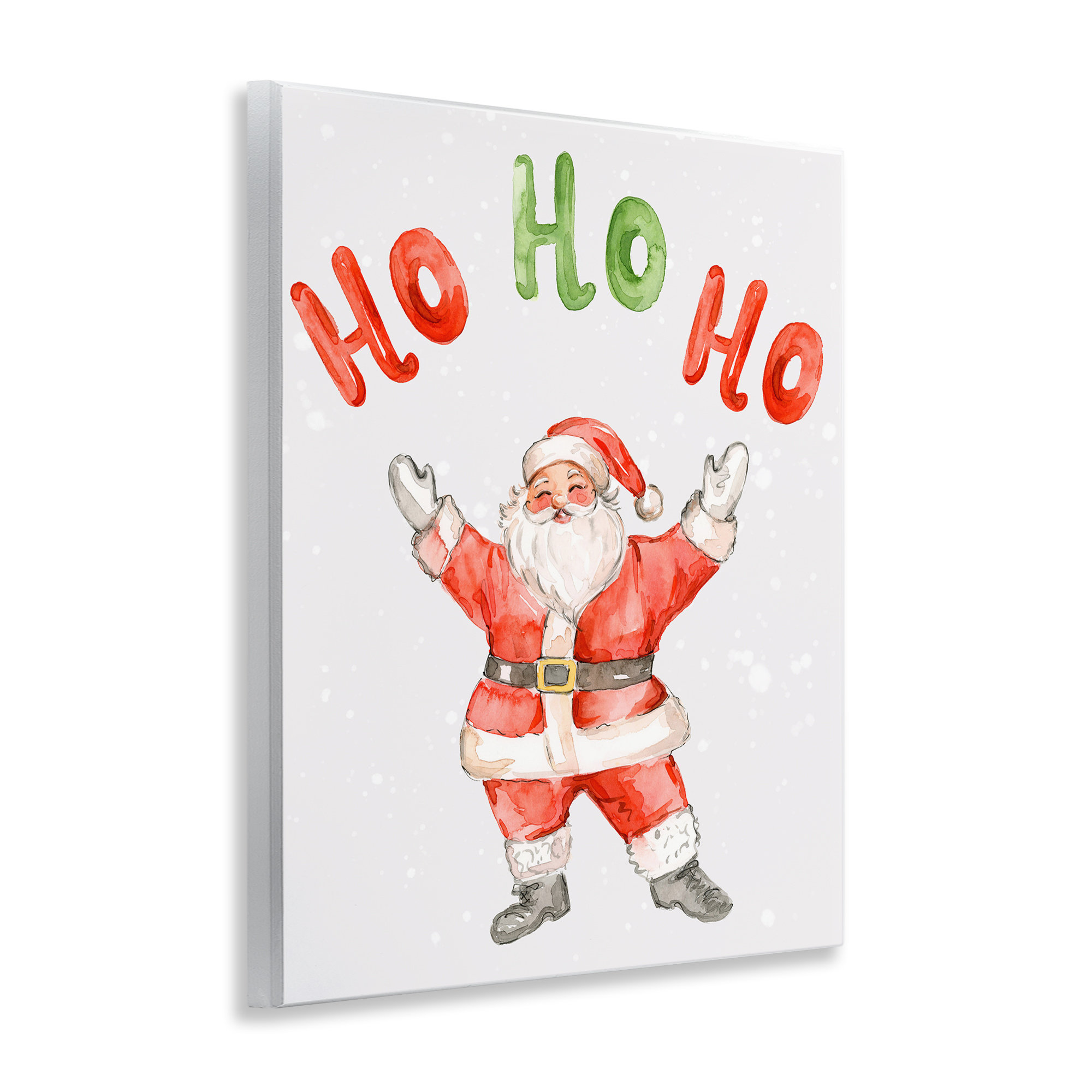 One Allium Way® Ho Ho Ho Jolly Santa Claus Wall Plaque, design by Elena ...