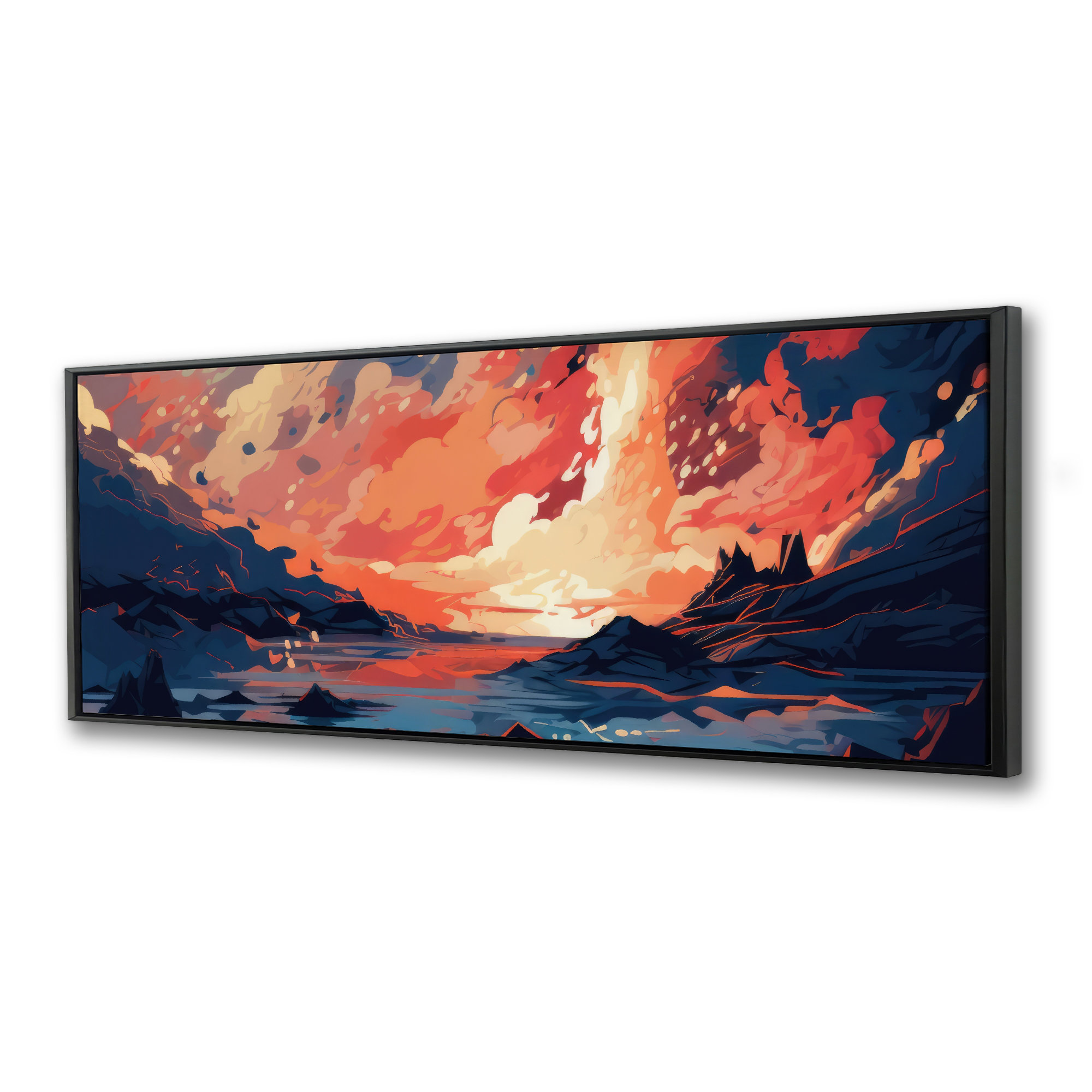 Red Barrel Studio® Magma does not wait Framed canvas | Wayfair