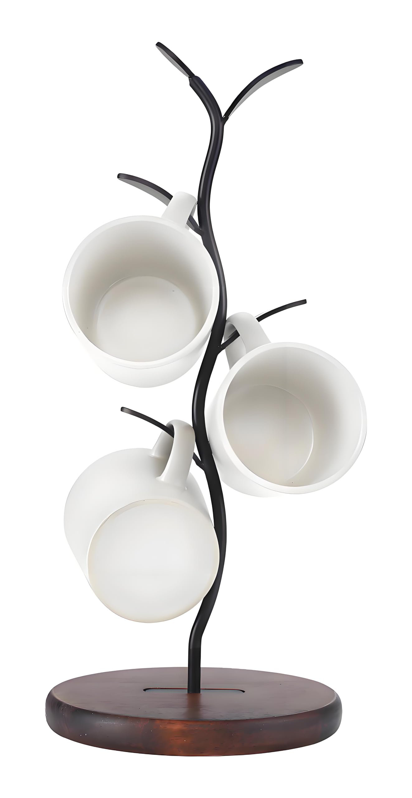 George Oliver Coffee Cup Holder, Leaf-Shaped Cup Holder For Counter ...