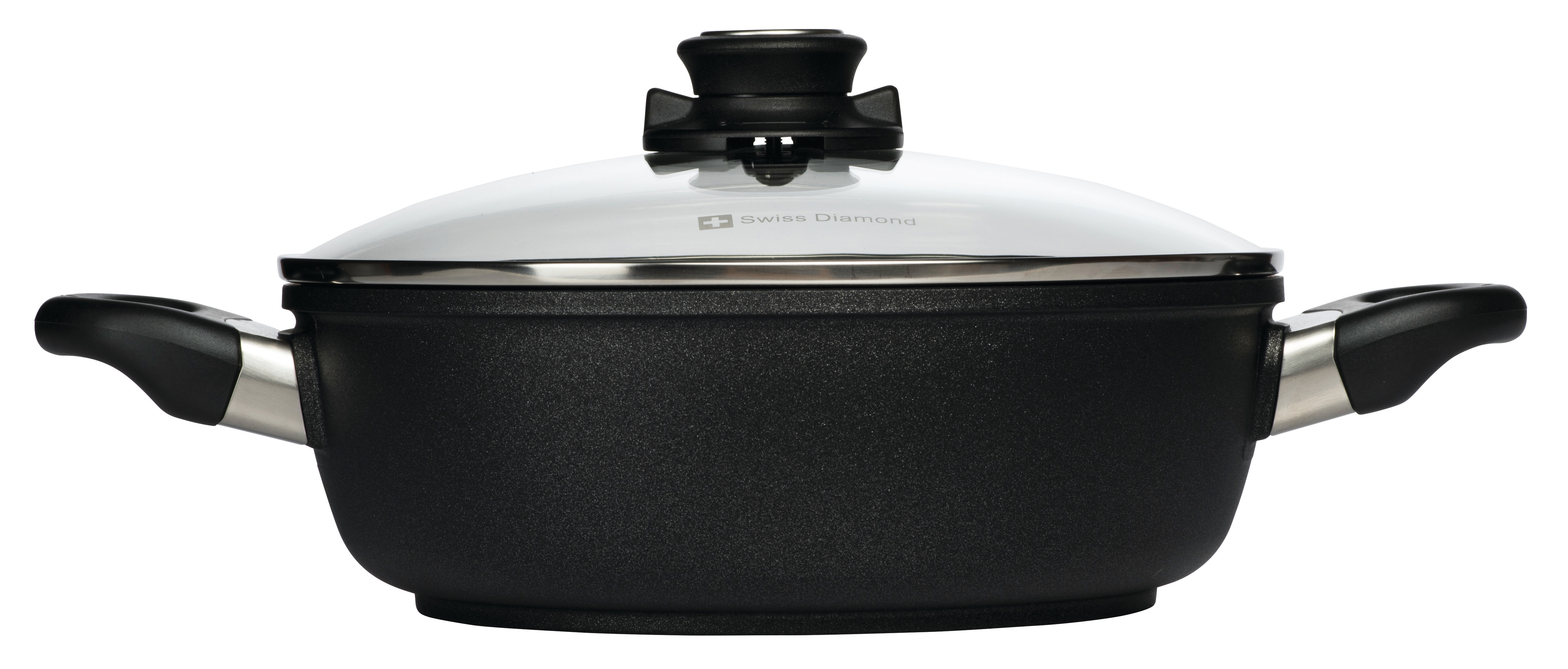Swiss Diamond 3.2 Qt. Aluminum Round Induction Casserole with Lid | Wayfair