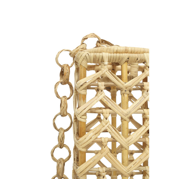 amaraxpressions 14" H x 7" W Rattan Rectangular Lamp Shade ( Screw On ...