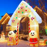 The Holiday Aisle® Christmas Inflatable 11.8 FT Gingerbread Archway ...
