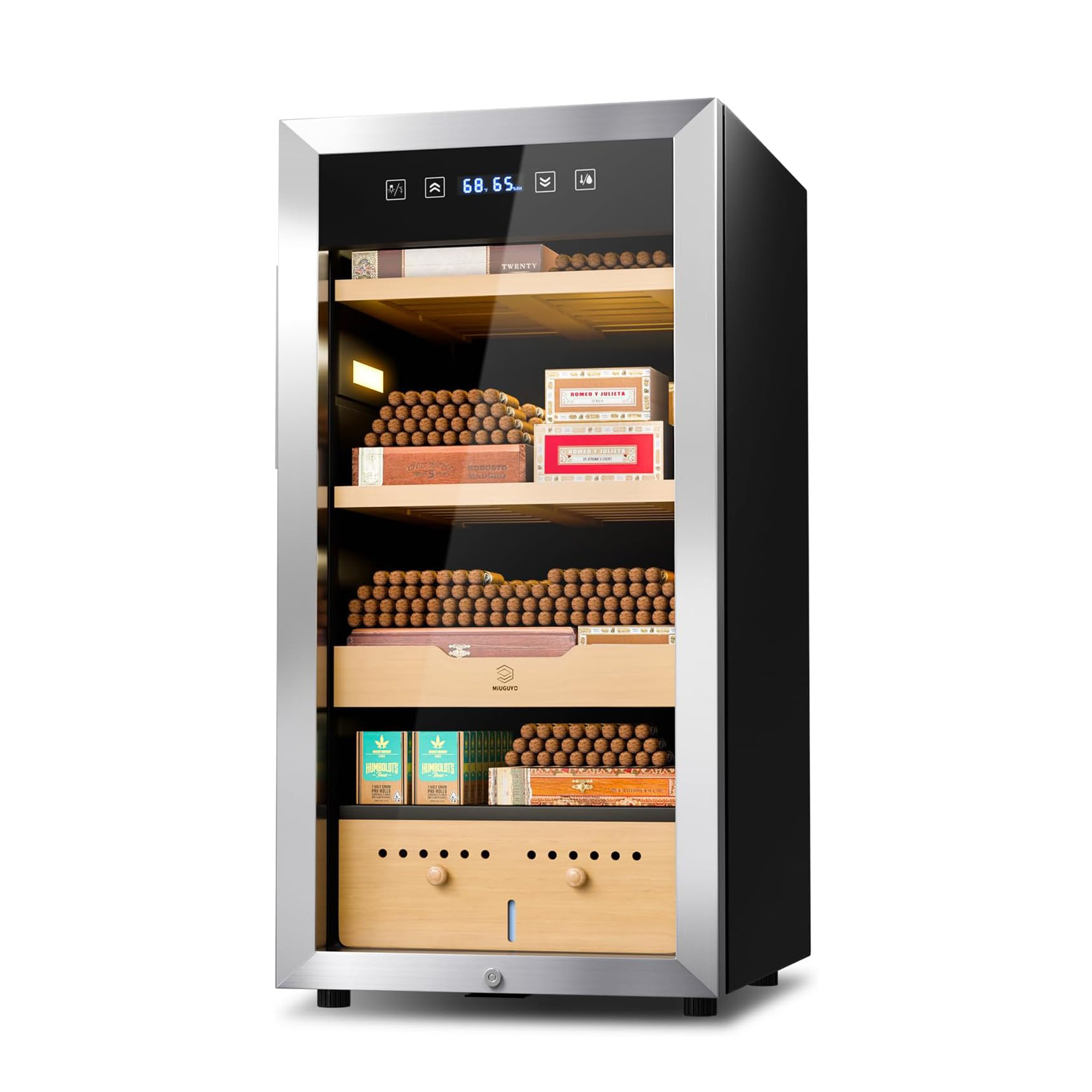 Metaoutdoors 82L Electric Cigar Humidor For 750 Cigars With Cooling ...