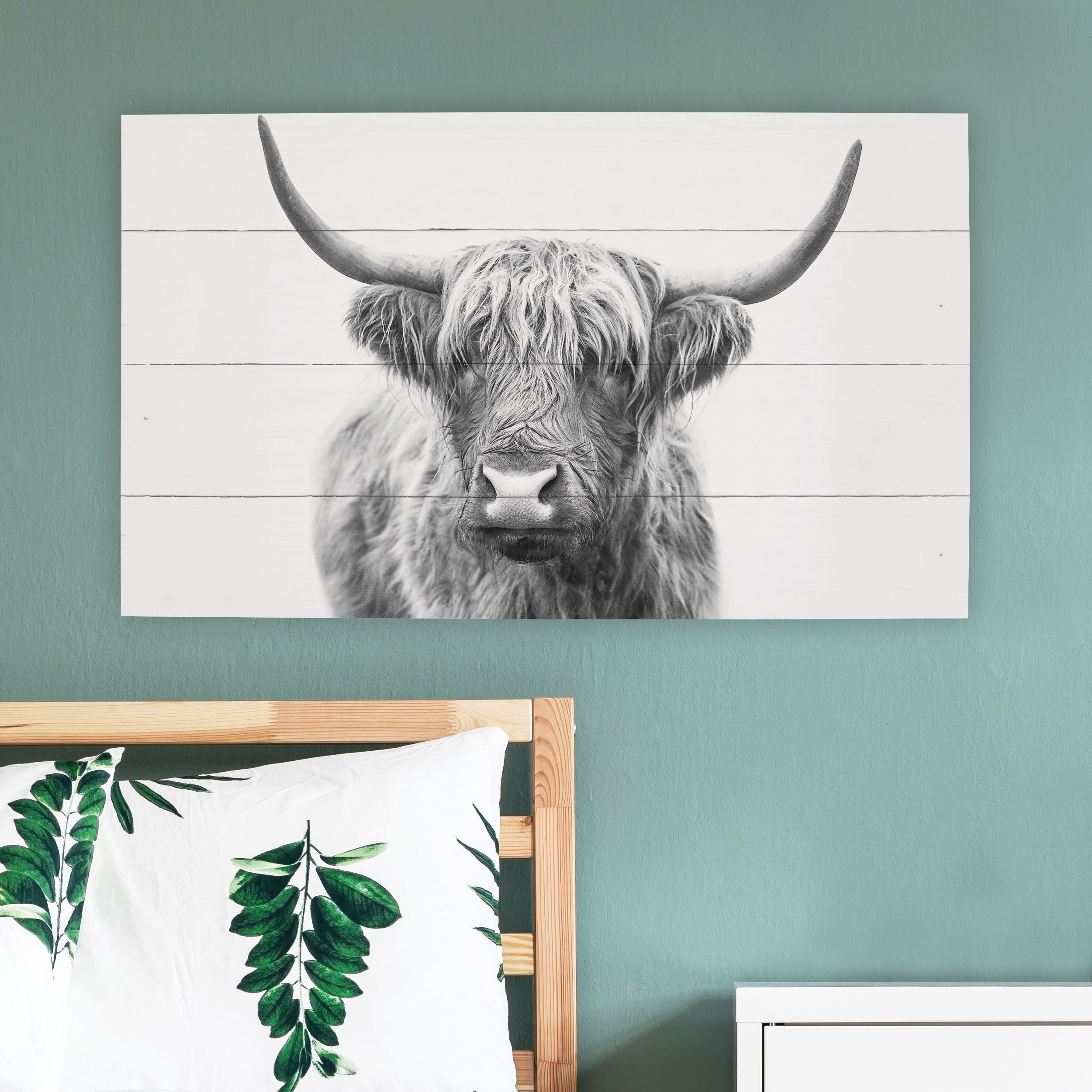 Union Rustic Highland Cow Pallet Decor - Wayfair Canada