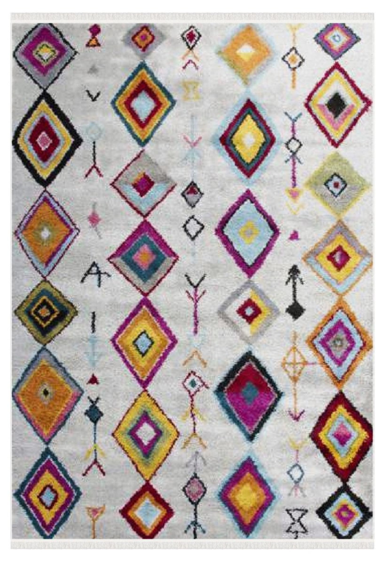 Rugpera Shipley Purple And Grey And Yellow Color Geometric Design ...