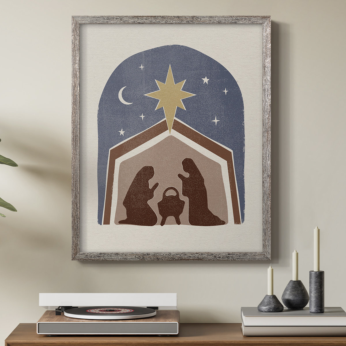 Dakota Fields Boho Nativity I Framed Print - Solid Wood | Wayfair