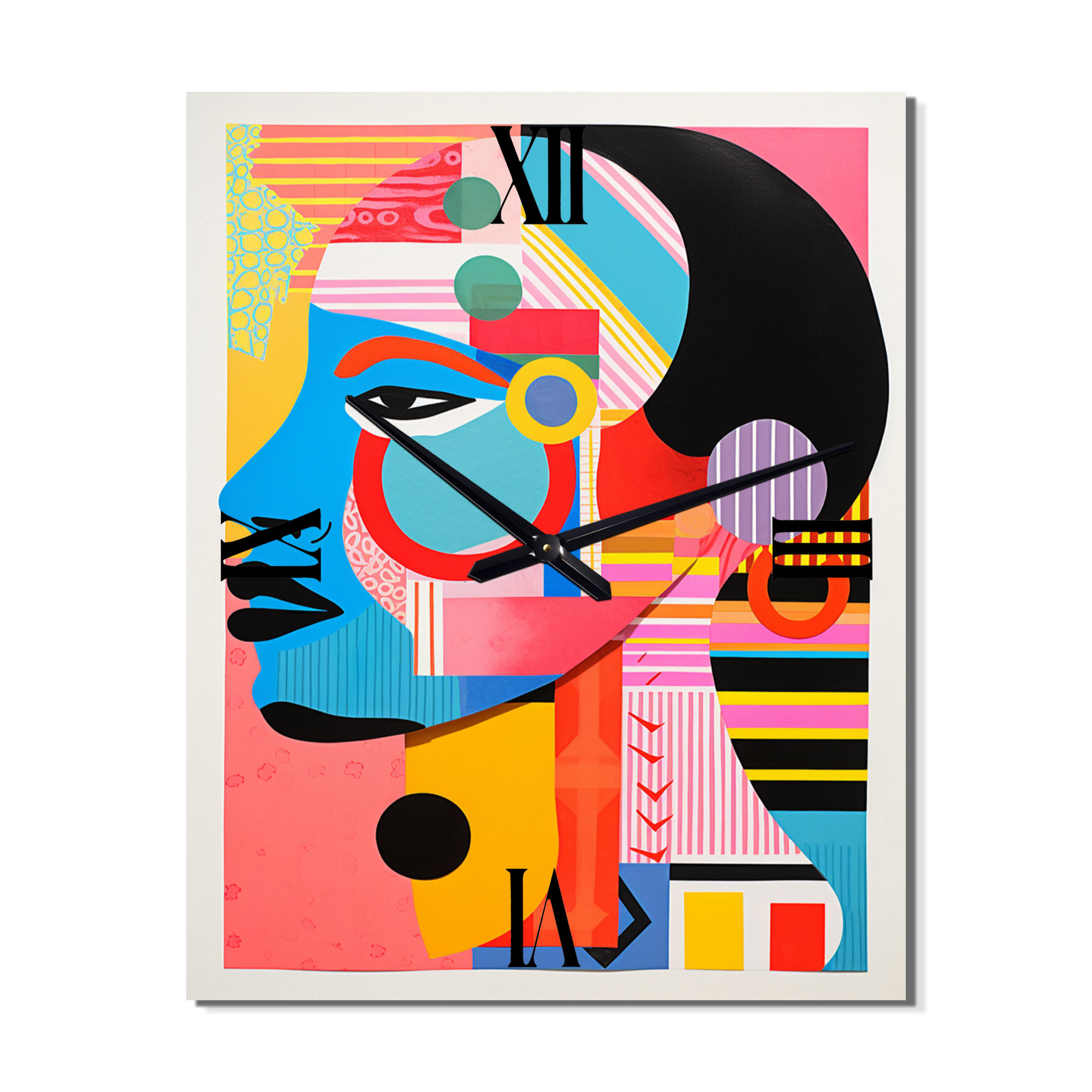Design Art Deconstructed Pop Art Portrait Of Retro Woman - Abstract ...