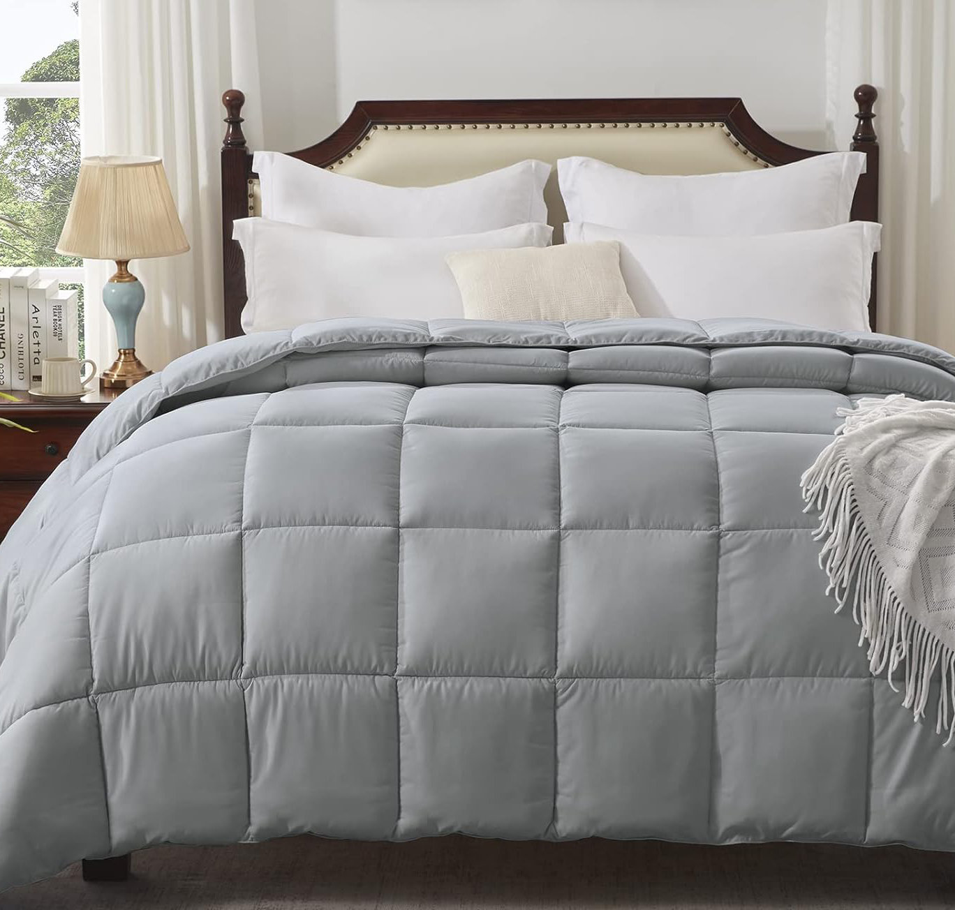 Hokku Designs Lightweight King Comforter Down Alternative Bedding King ...
