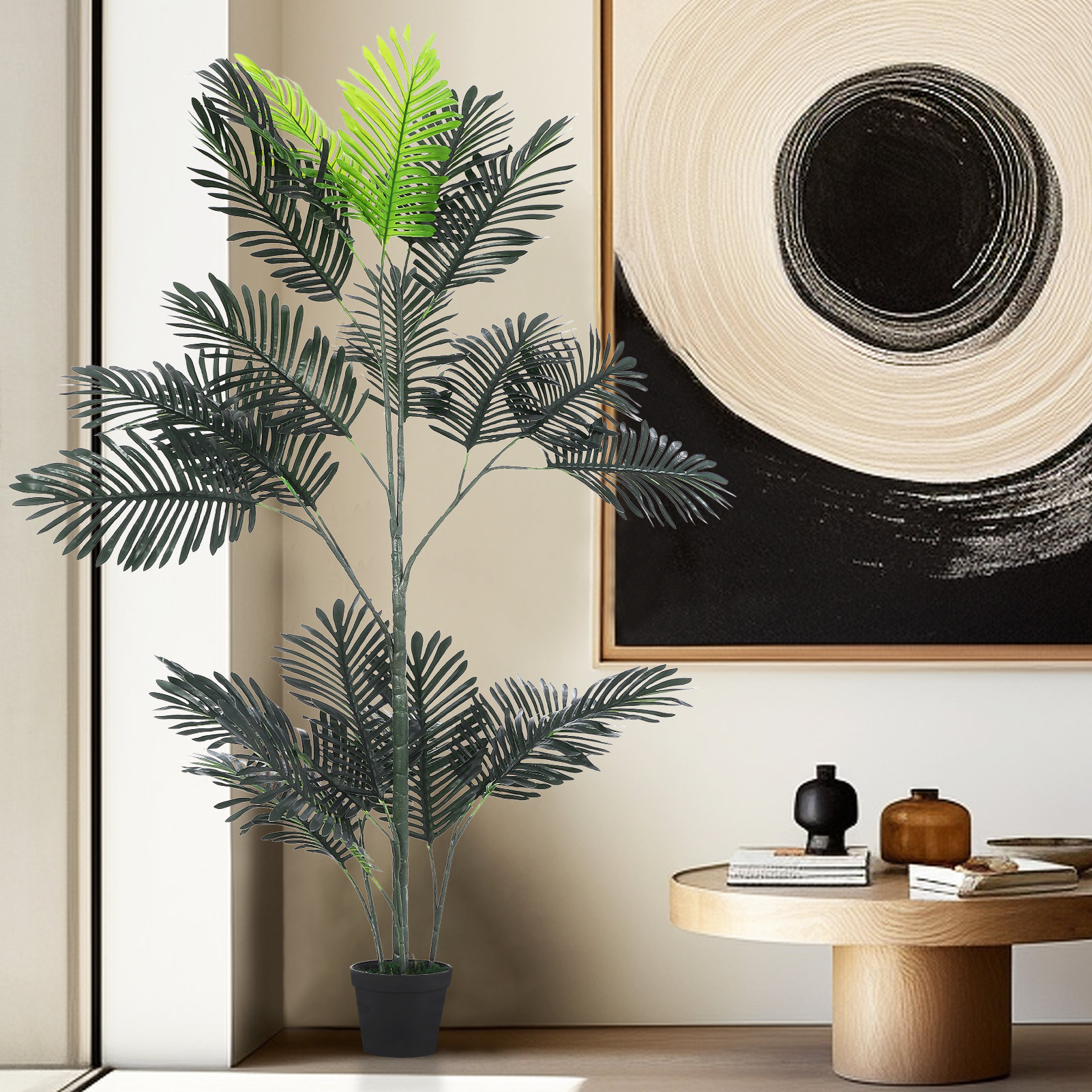 Primrue 59'' Faux Palm Tree in Pot | Wayfair