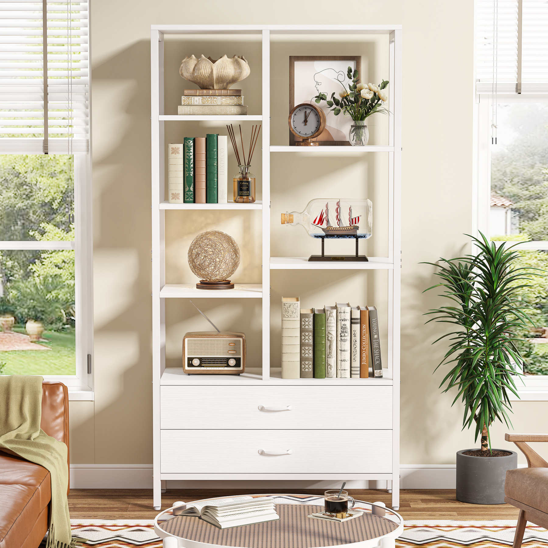 17 Stories Whittlebury Storage Bookcase | Wayfair