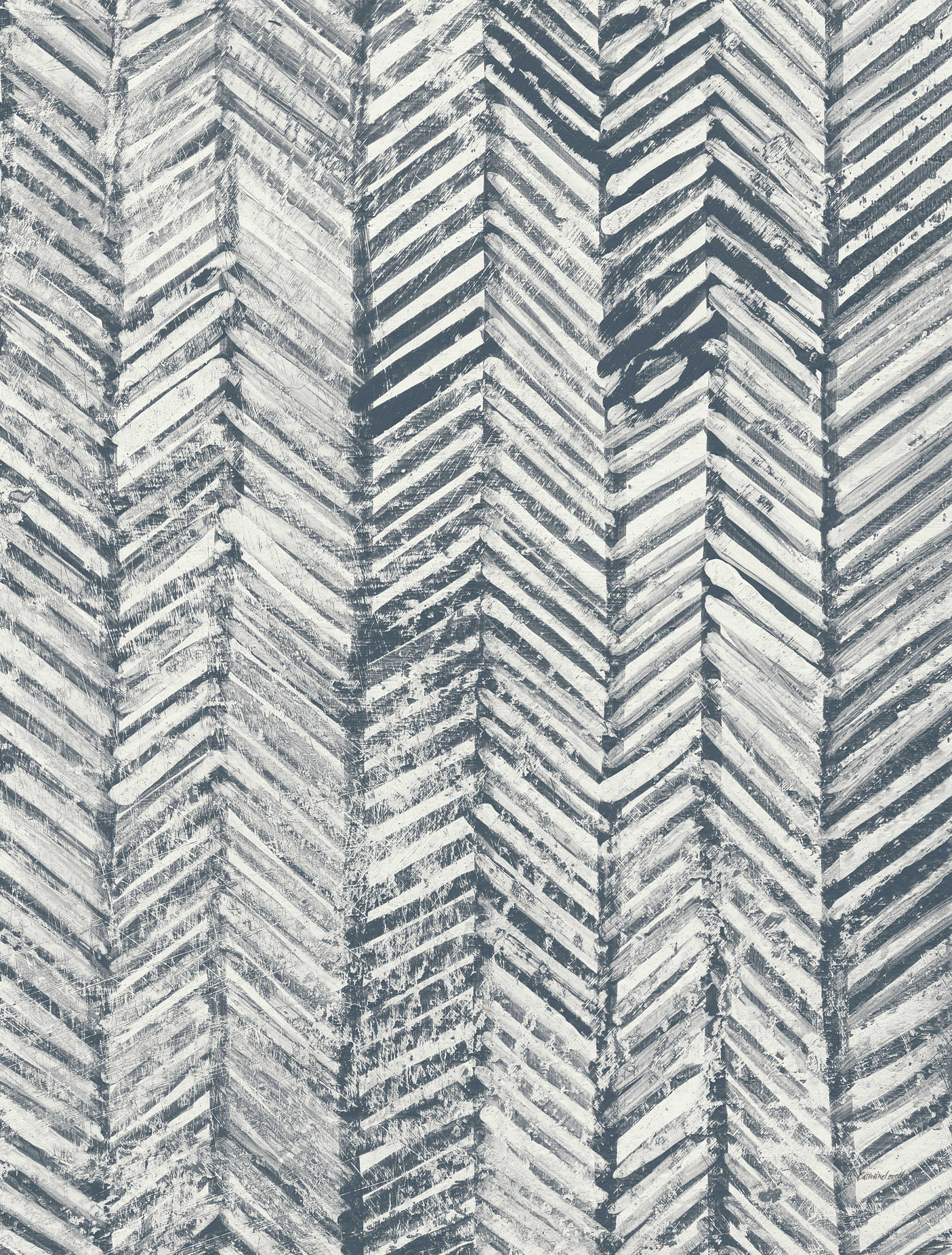 Hokku Designs Maki Tile Panel I Crop II Blue - Wrapped Canvas Print ...