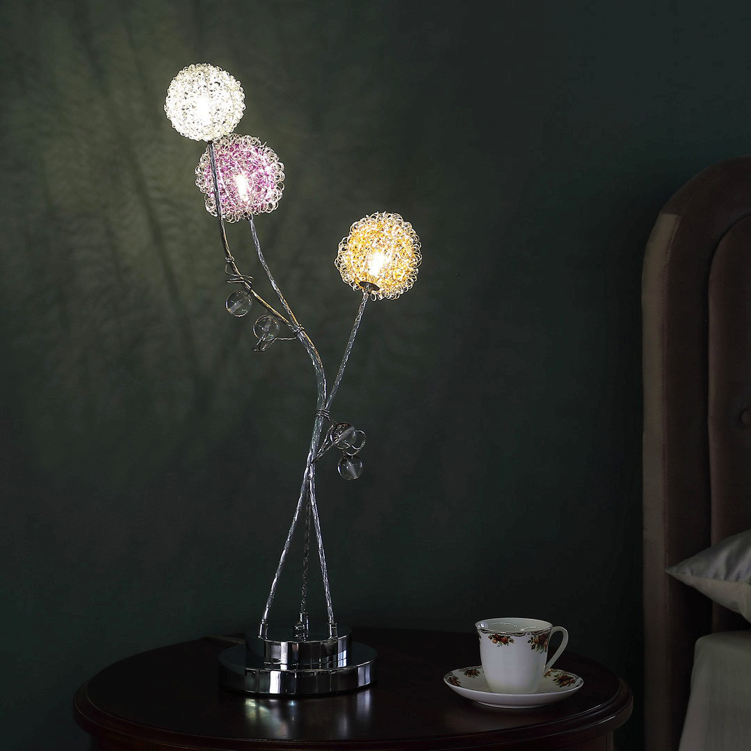 Wrought Studio™ 28" In 3 Aluminum Led Metal Table Lamp | Wayfair