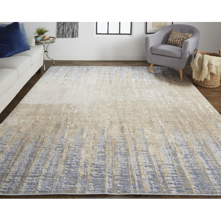 17 Stories Wool Abstract Rug | Wayfair