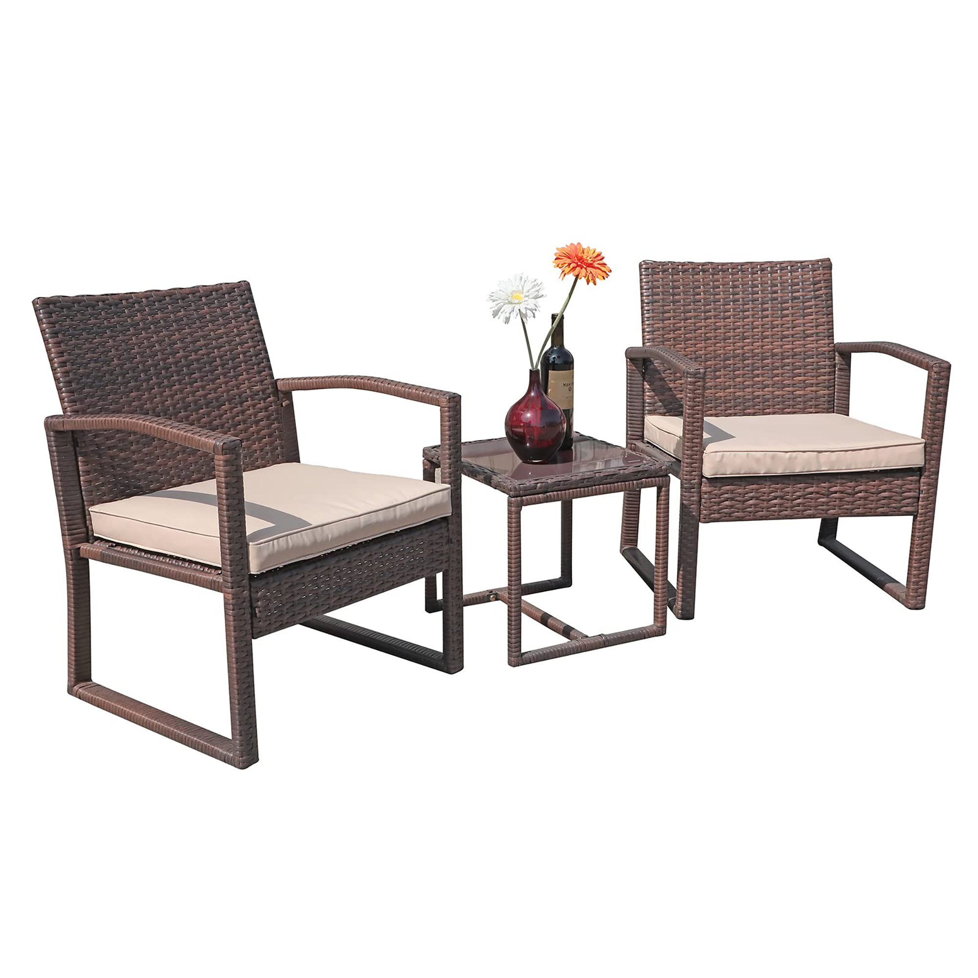 Arlmont & Co. Shurie Outdoor Seating Group with Cushions | Wayfair