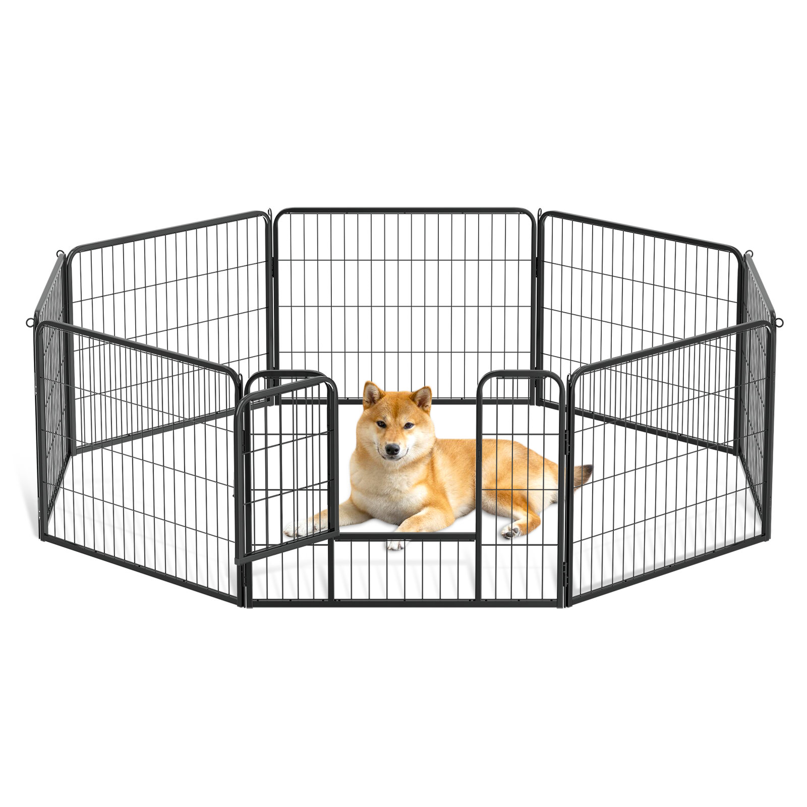 MoNiBloom 8 Panel Pet Playpen Dog Fence, Indoor Outdoor Cat Dog ...