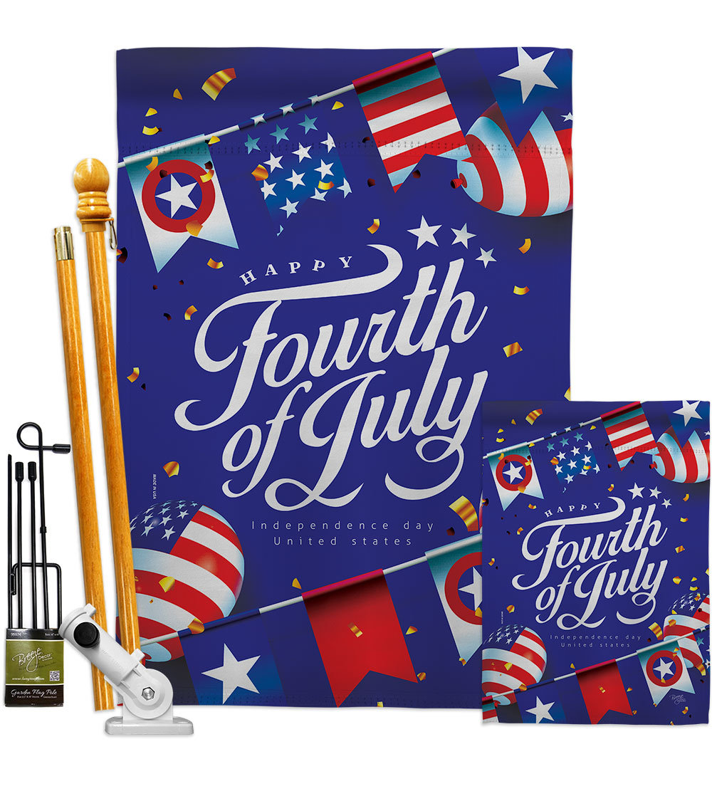 Breeze Decor 2-Sided 40" H X 28'' W Flag Set | Wayfair