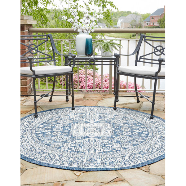 9' & 10' Round Outdoor Rugs You'll Love | Wayfair