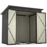DuskDreams All Weather Outdoor Tool Storage Shed 6X4 Ft - Black, Black ...