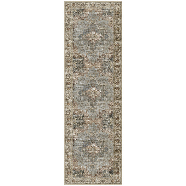 GelPro Oriental Machine Woven Polyester Area Rug in Brown & Reviews ...