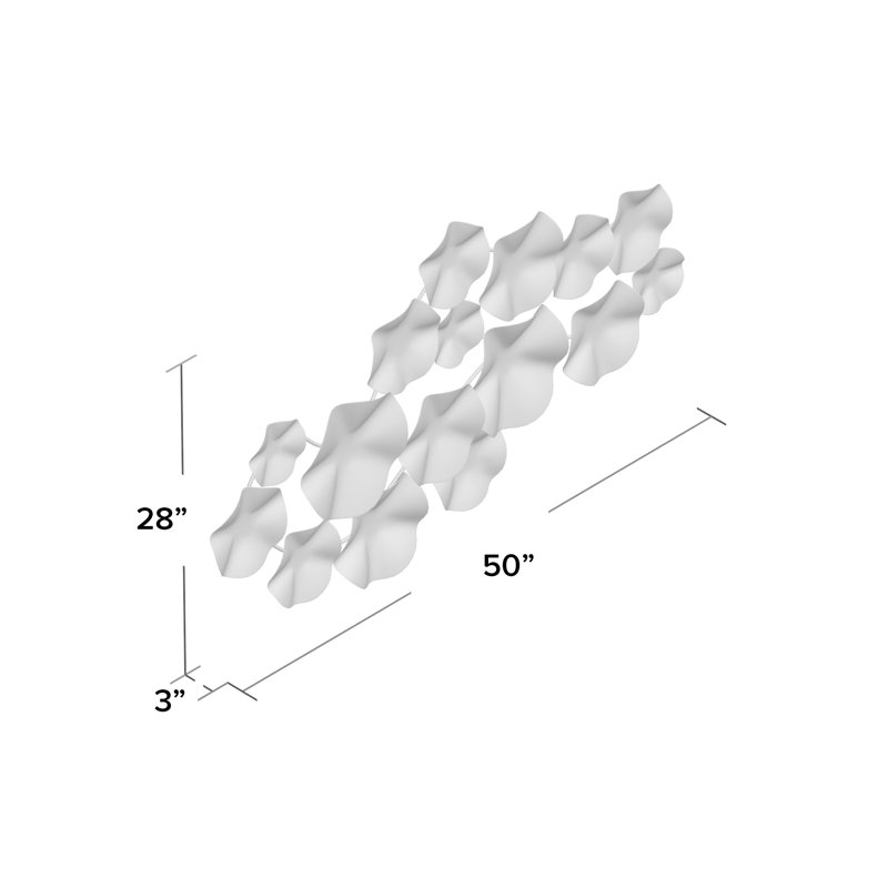 Dakota Fields Hench Metal 3D Overlapping Discs Plate Home Wall Decor ...