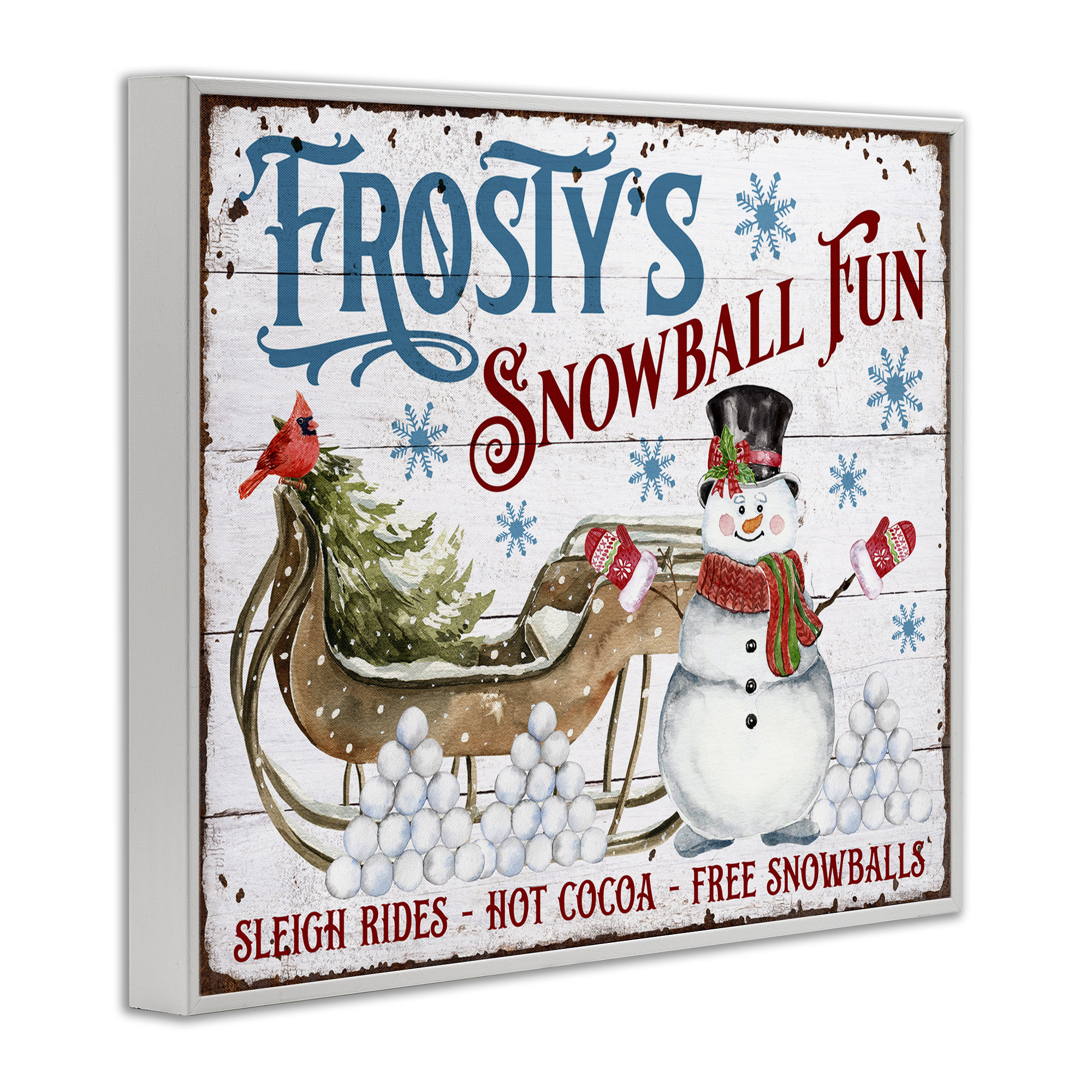 Ophelia & Co. Frosty's Snowball Fun Framed Giclee Art by Creatif Belle ...