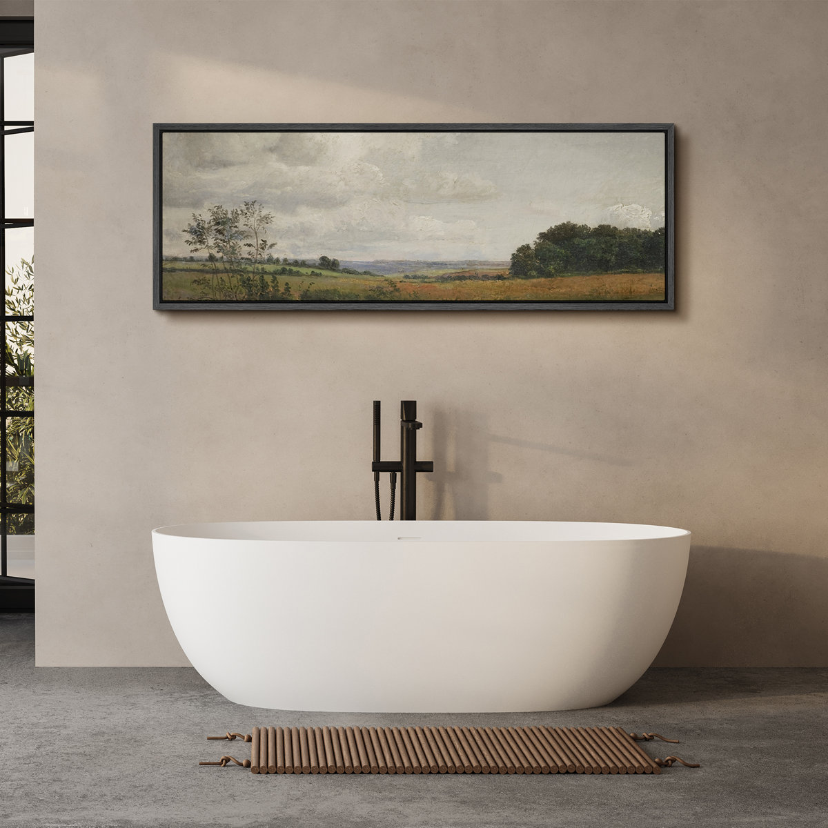 IDEA4WALL Rustic Countryside "Landscape Clouds Classic French Country ...