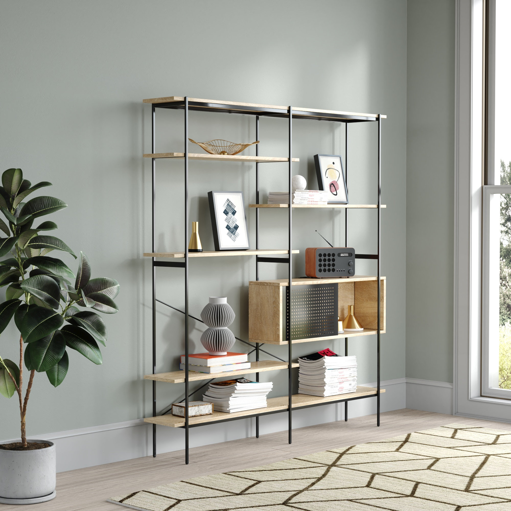 17 Stories Germn Bookcase & Reviews | Wayfair.co.uk