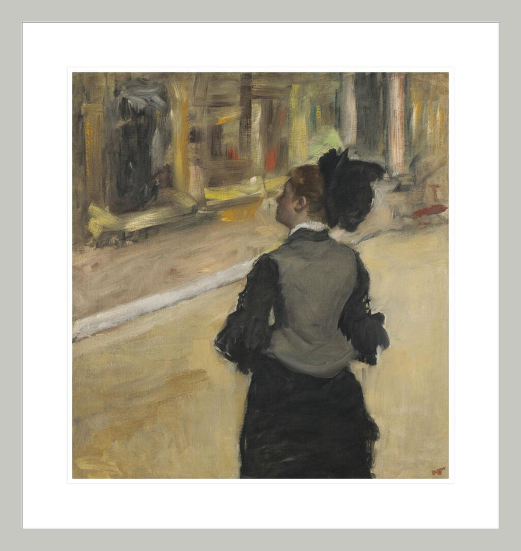 Red Barrel Studio® Woman Viewed from Behind (Visit to a Museum) by ...
