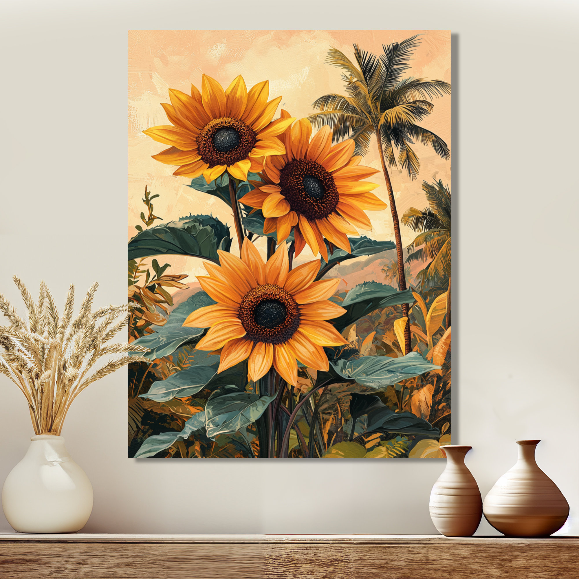 Latitude Run® Tropical Sunflowers Field In The South II - Traditional ...