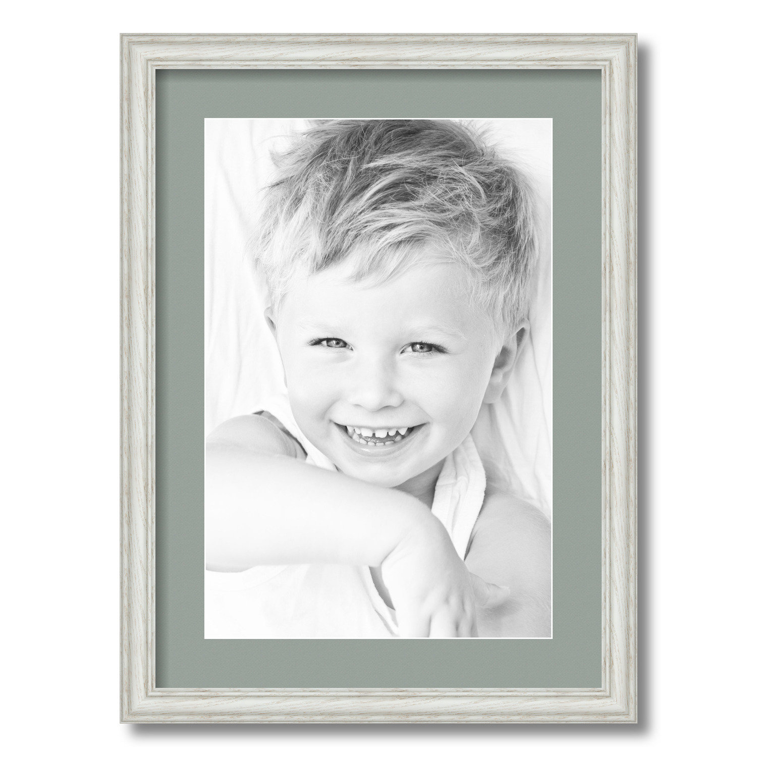 Arttoframes 12" X 18" Inch Off White Wash On Ash Picture Frame With 2 ...