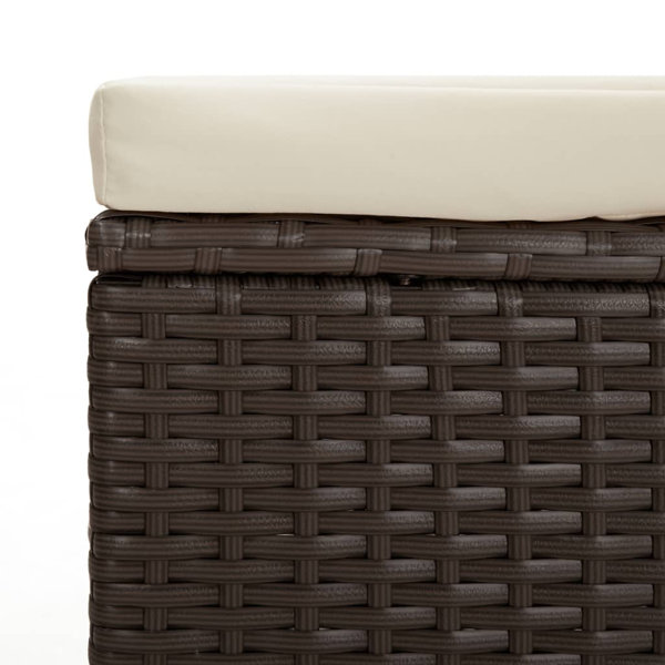 Latitude Run® Wicker Outdoor Bench | Wayfair