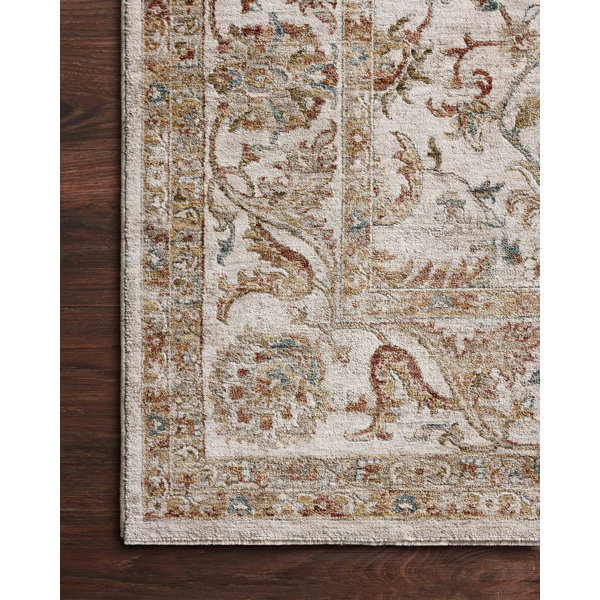 Bungalow Rose Loloi Neethu Natural / Sunset Area Rug | Wayfair