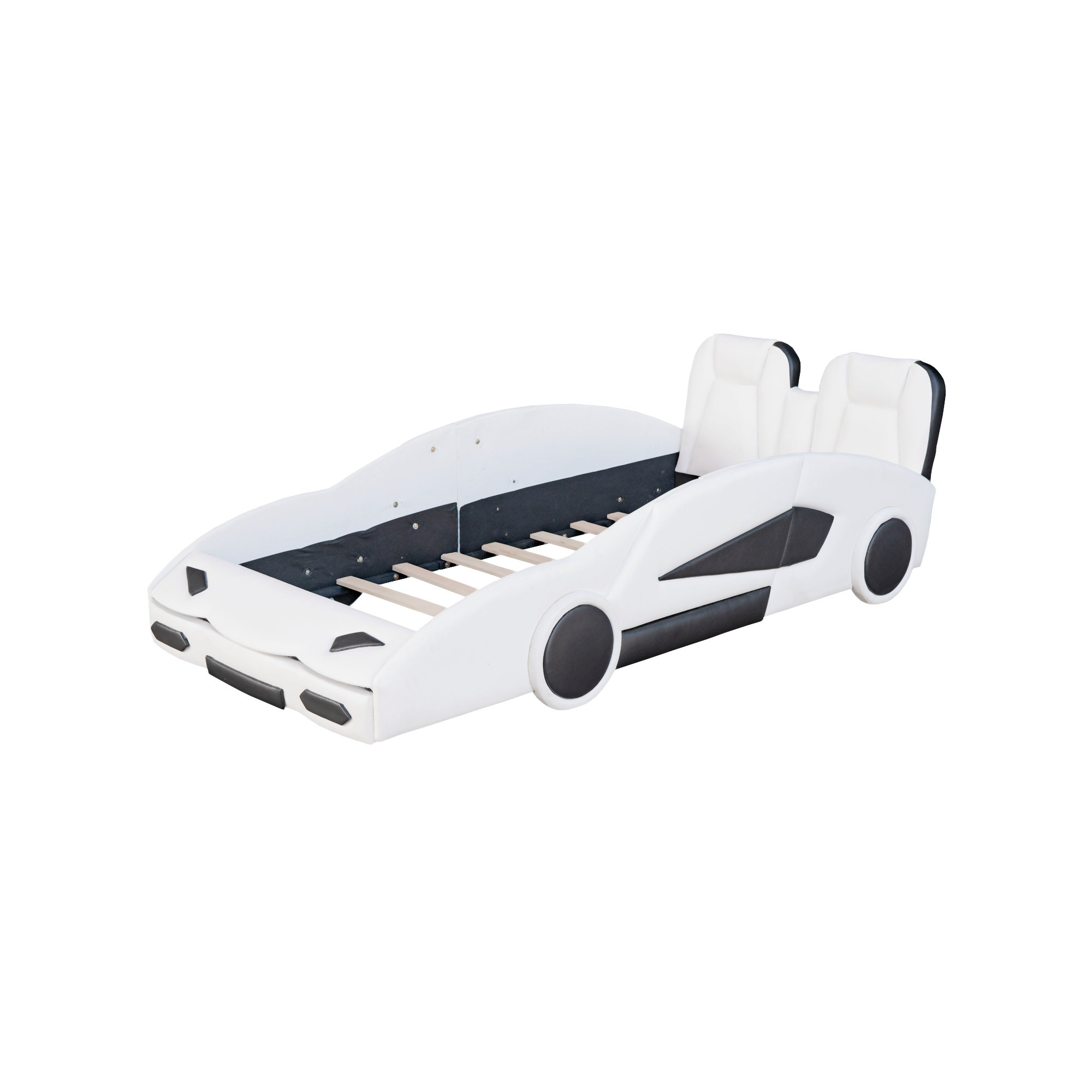 Zoomie Kids Joanna Solid Wood Car Bed | Wayfair