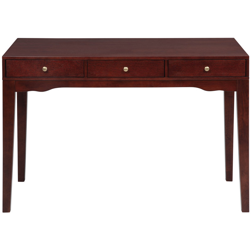 Red Barrel Studio® Solid Wood Library/home Office Writing Desk With 3 ...