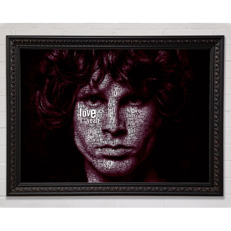 Bright Star Jim Morrison Words - Single Picture Frame Art Prints ...