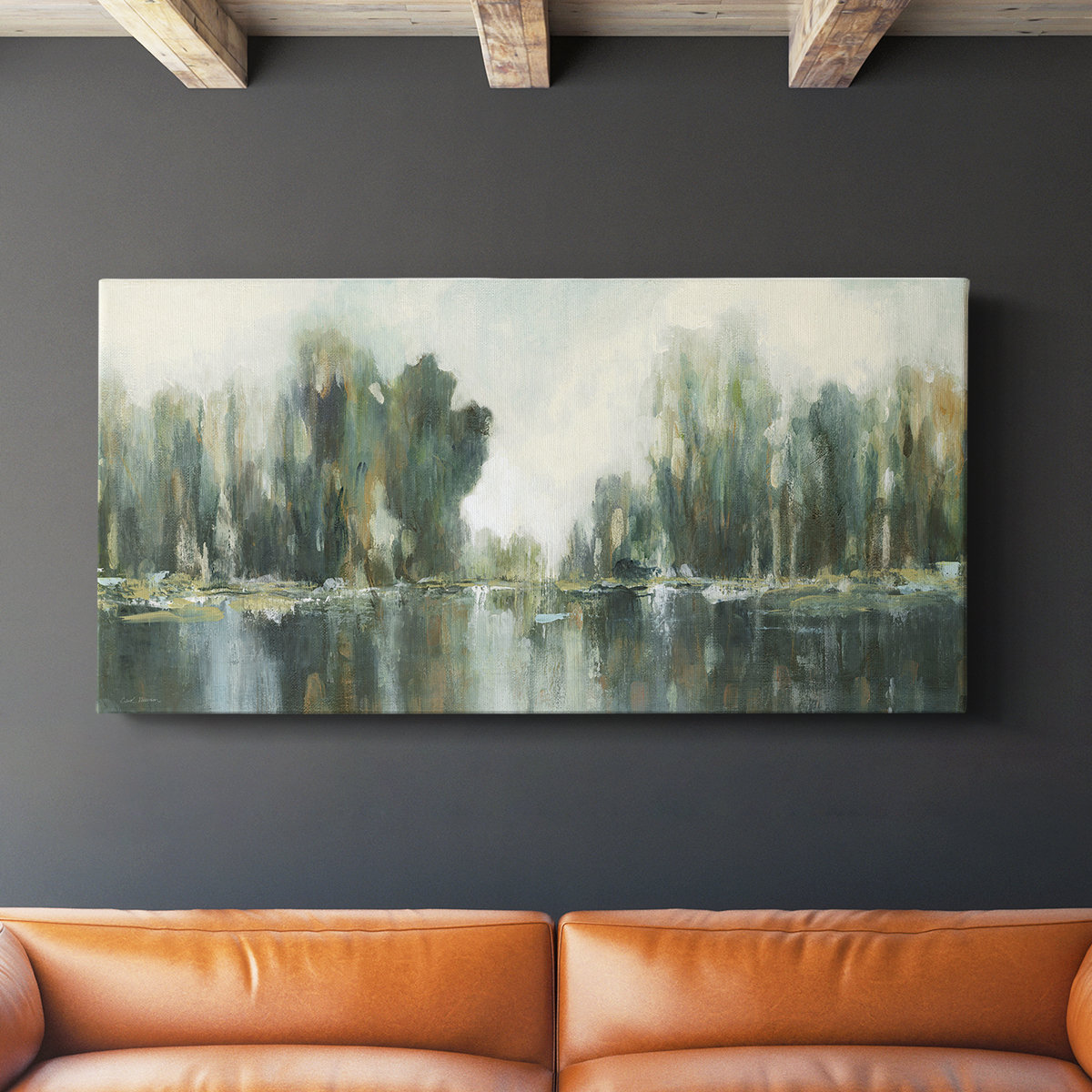 Lark Manor™ Textured Treeline- Gallery Wrapped Canvas -Ready to Hang ...