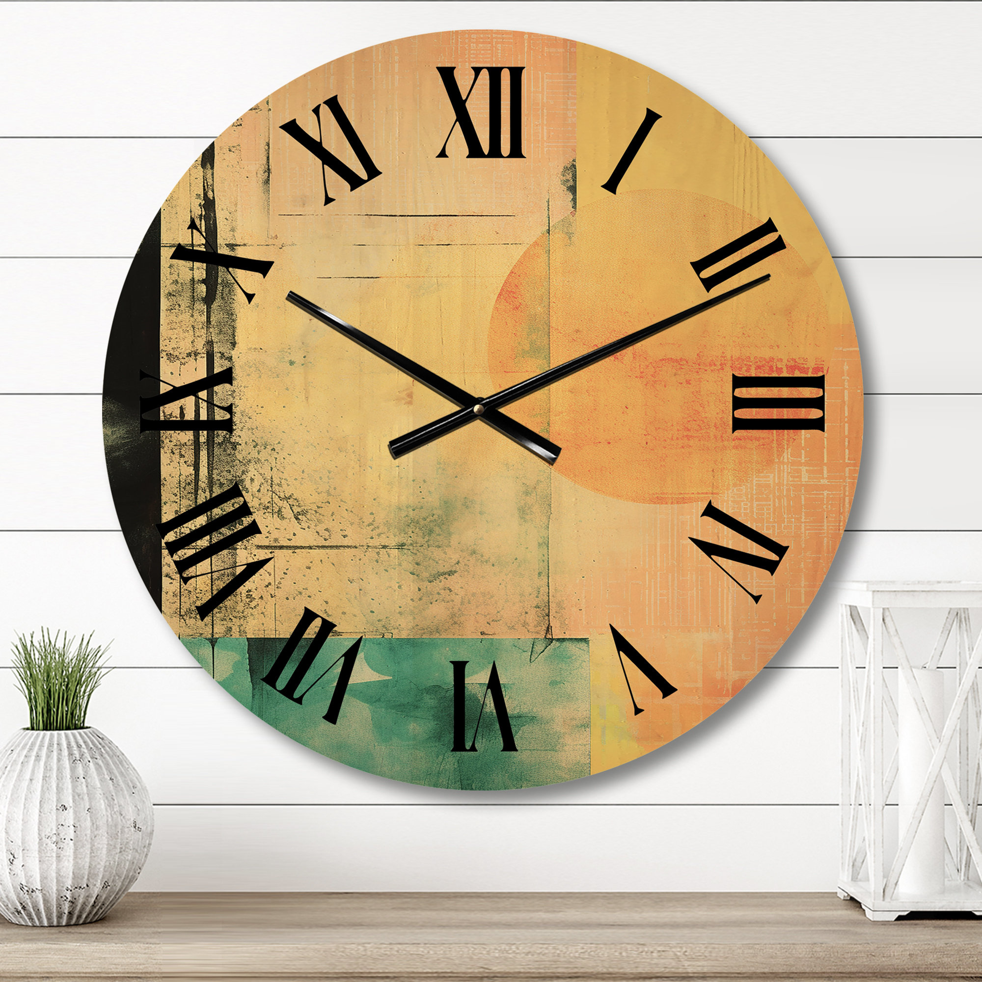 East Urban Home Full Moon Rustic Memories I - Modern Geometric ...