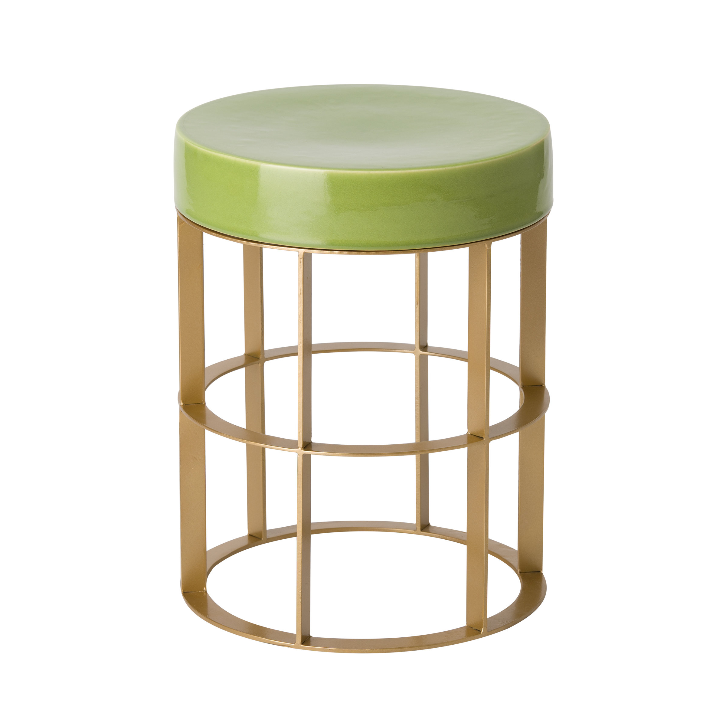 Ivy Bronx Spitler Metal Accent Stool | Wayfair