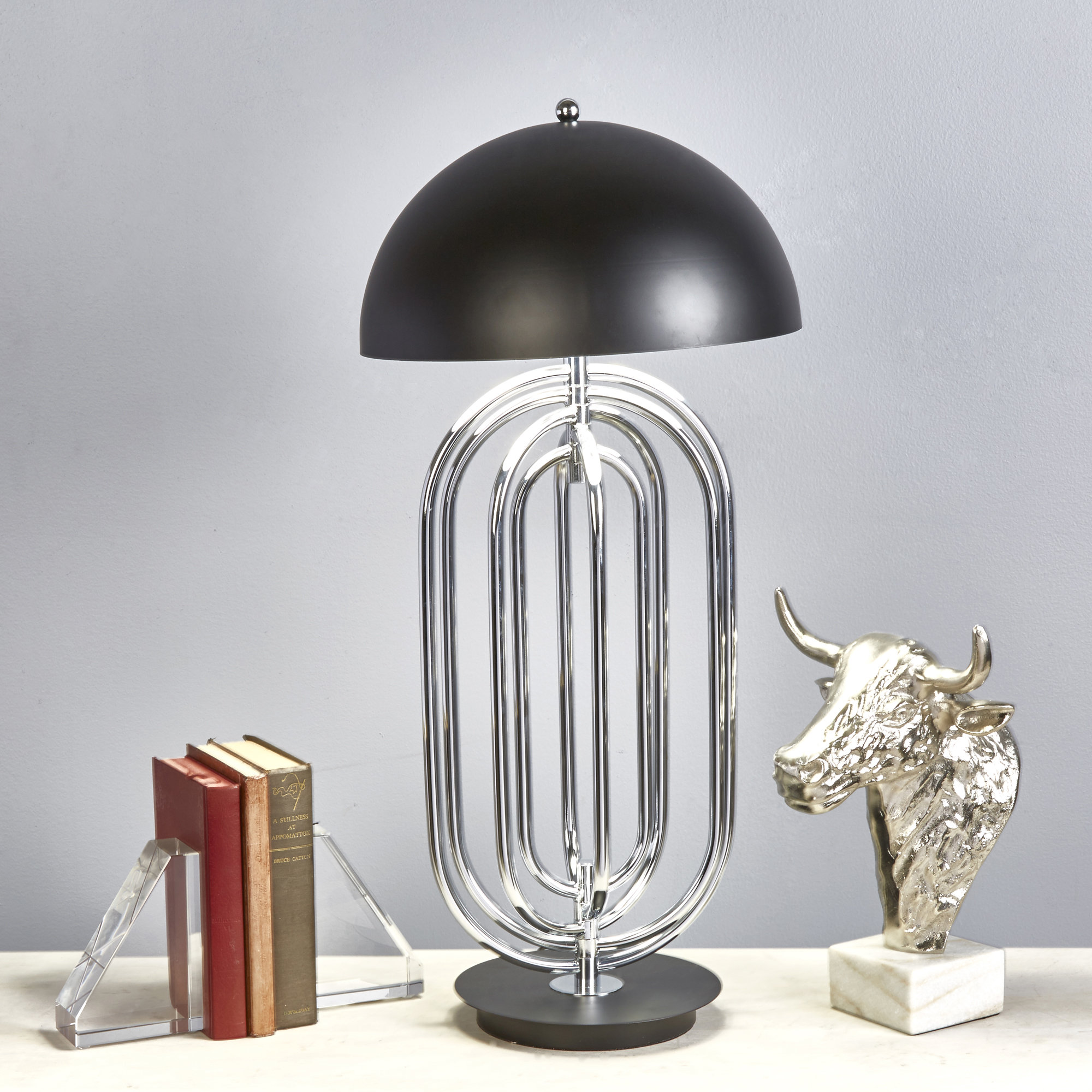 Mercer41 Clukey Art Deco Metal 28" Table Lamp - Wayfair Canada