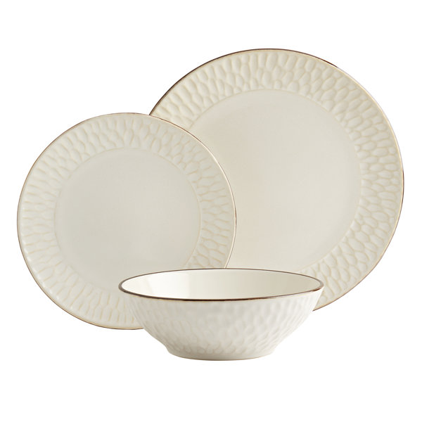 Tabletops Gallery Embossed Dinnerware Tabletops Gallery 12PC Set | Wayfair