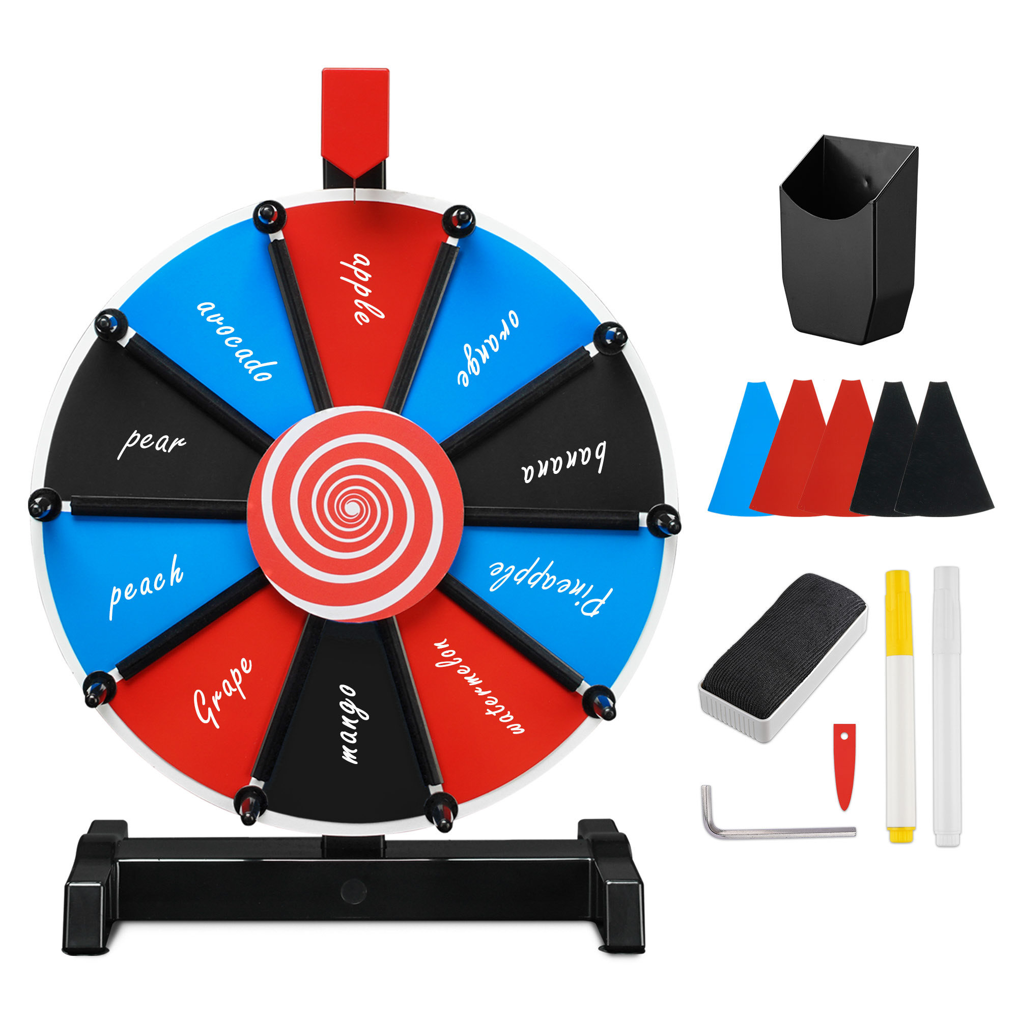 WinSpin Prize Wheel DIY Insertable Tabletop Spinning Wheel Fortune ...