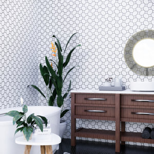 Supreme Tile Halibon Random Sized Porcelain Mosaic Wall & Floor Tile ...