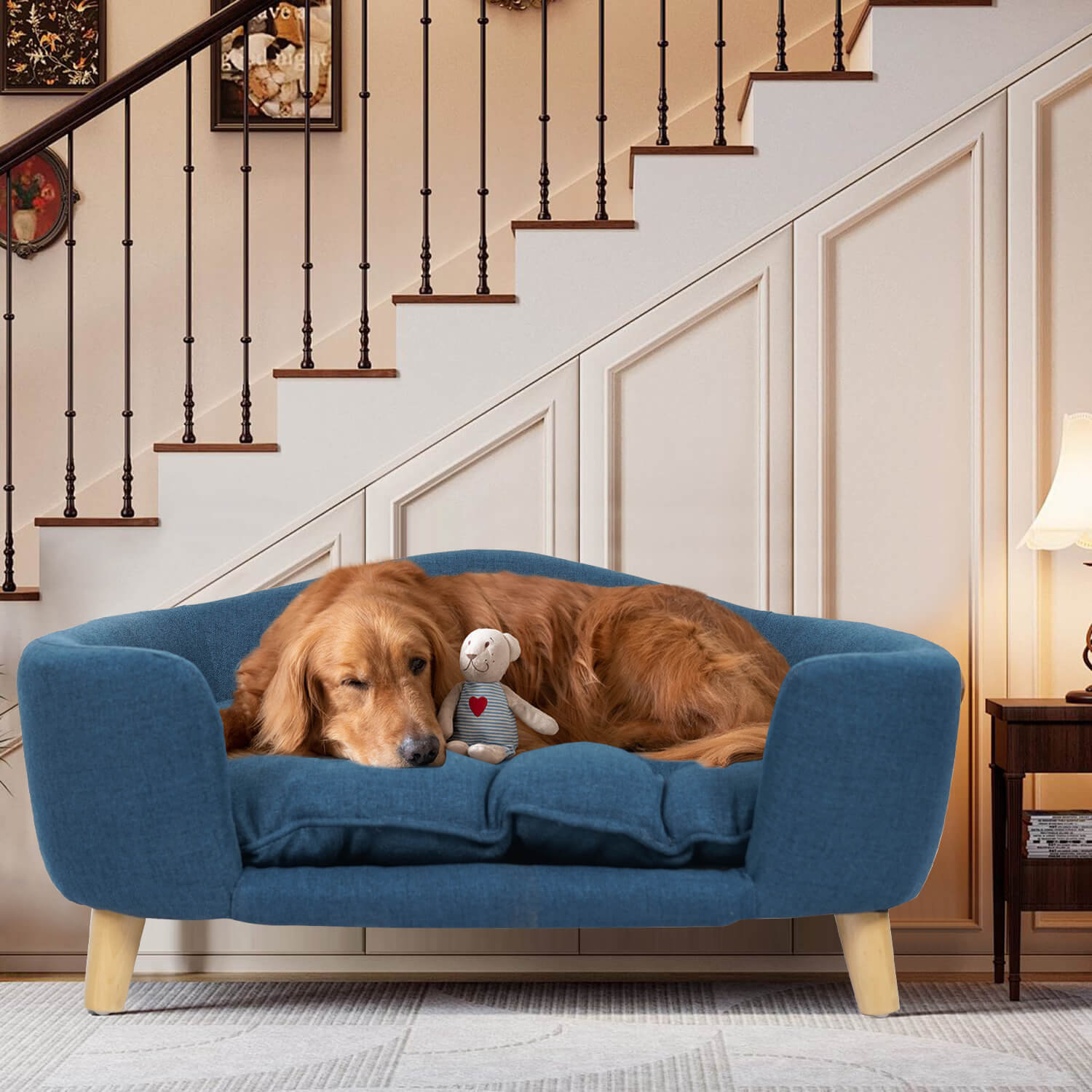 Tucker Murphy Pet™ Dog Sofa with Removeable Padded Cushion | Wayfair