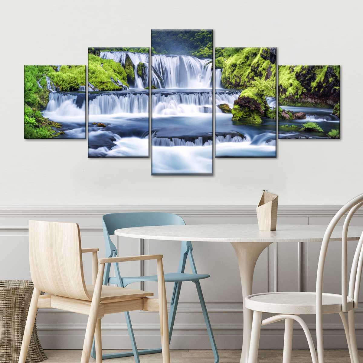 Millwood Pines Beautiful Waterfall Wall Art Multi Piece Canvas Print ...