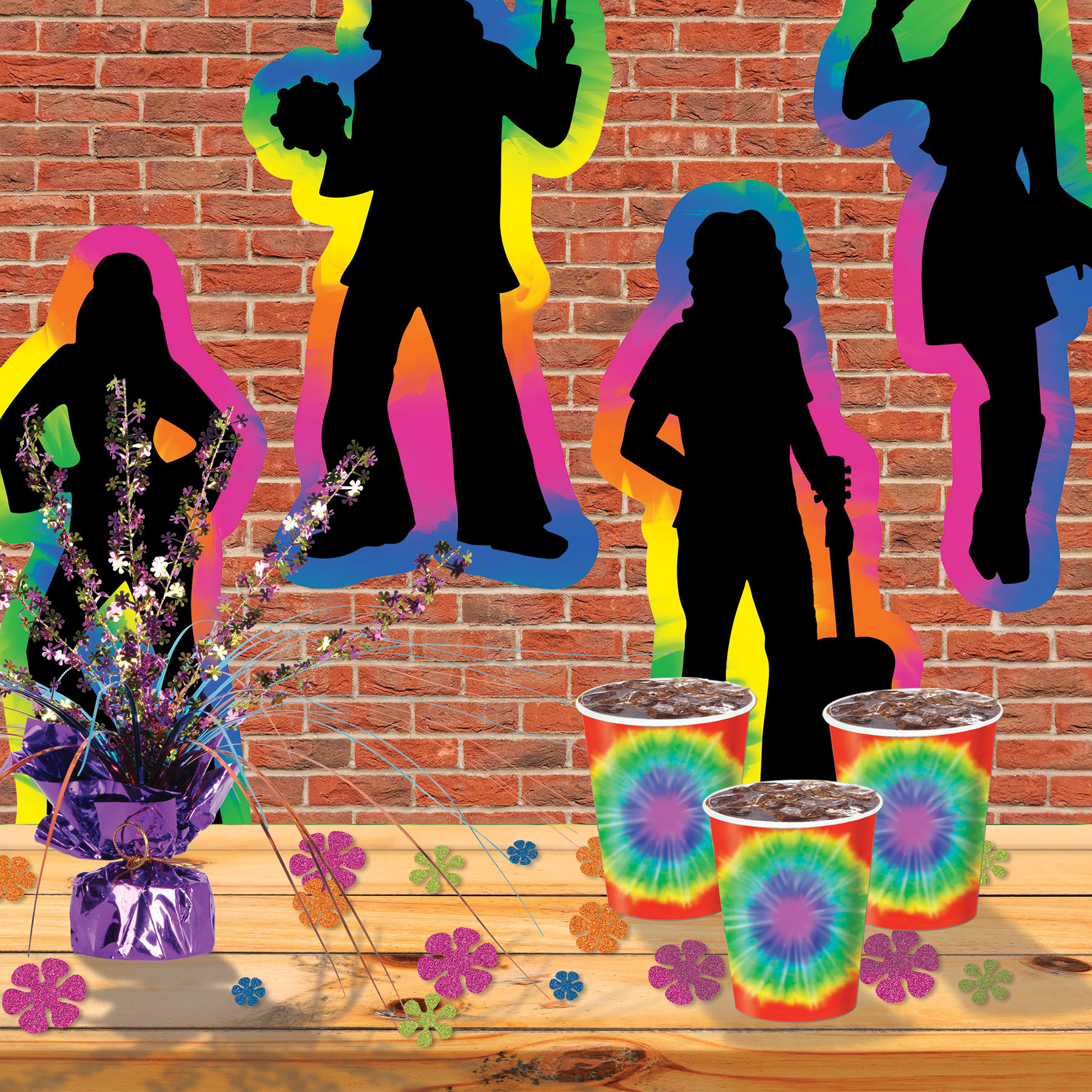 The Beistle Company 60's Hippie Silhouettes | Wayfair