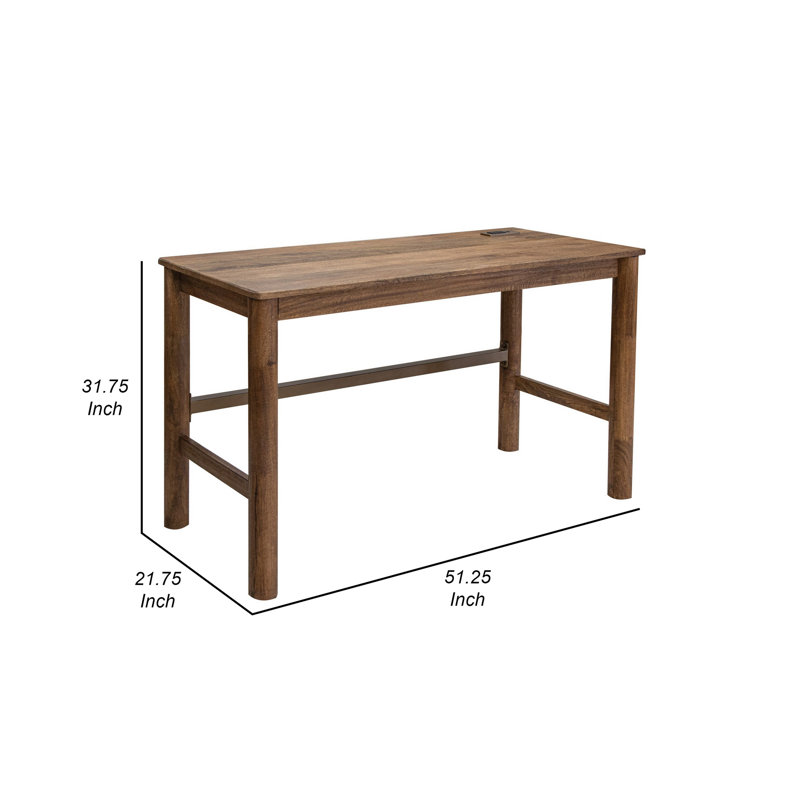 Loon Peak® Generose Solid Wood Desk | Wayfair