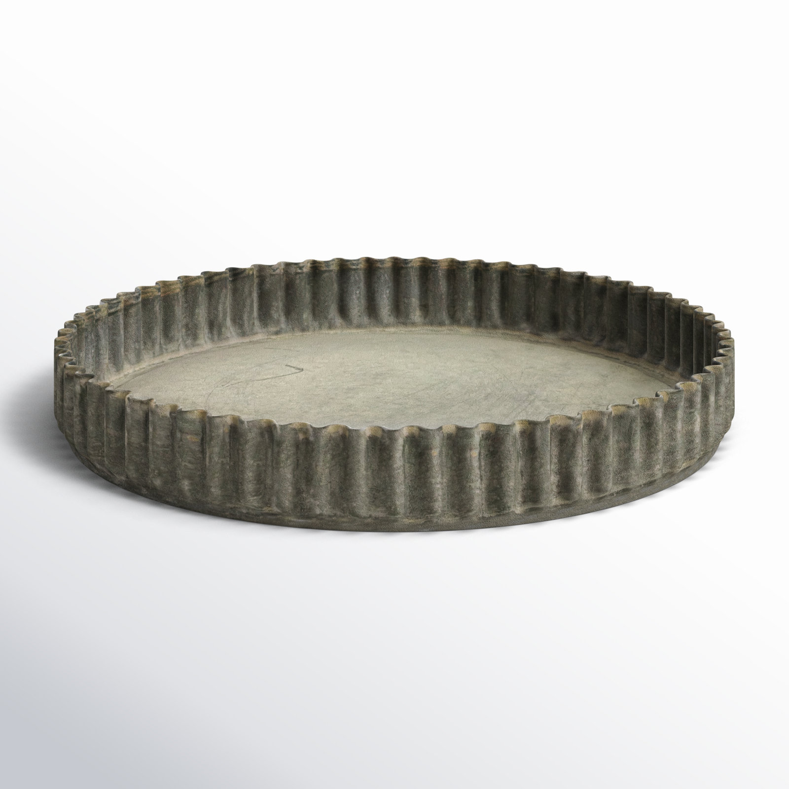 Birch Lane™ Javi Rustic Metal Cloche Tray | Birch Lane