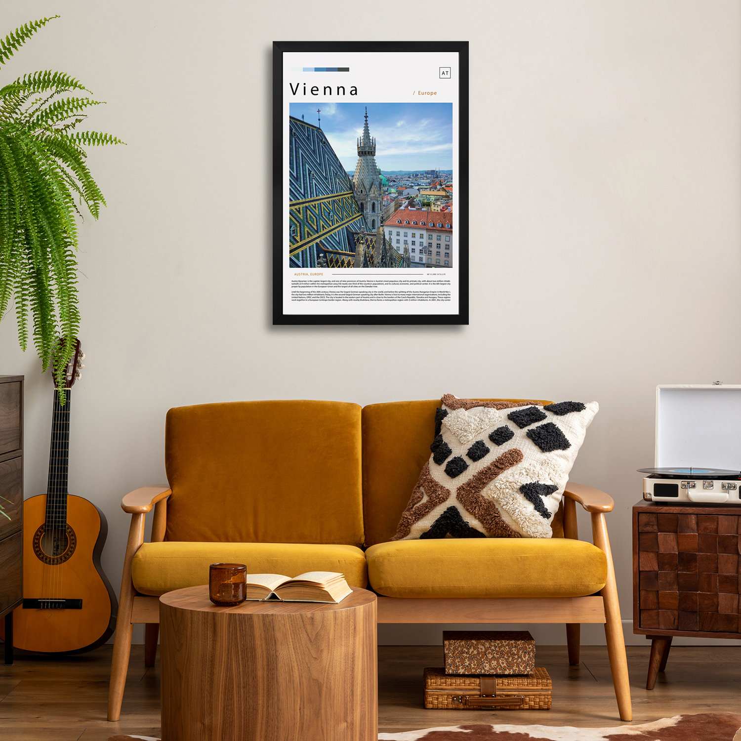 Red Barrel Studio® Photo Poster Of Vienna Premium Framed Posters | Wayfair