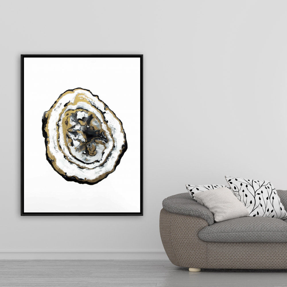 Begin Edition International Inc. " Golden Geode " on Canvas | Wayfair